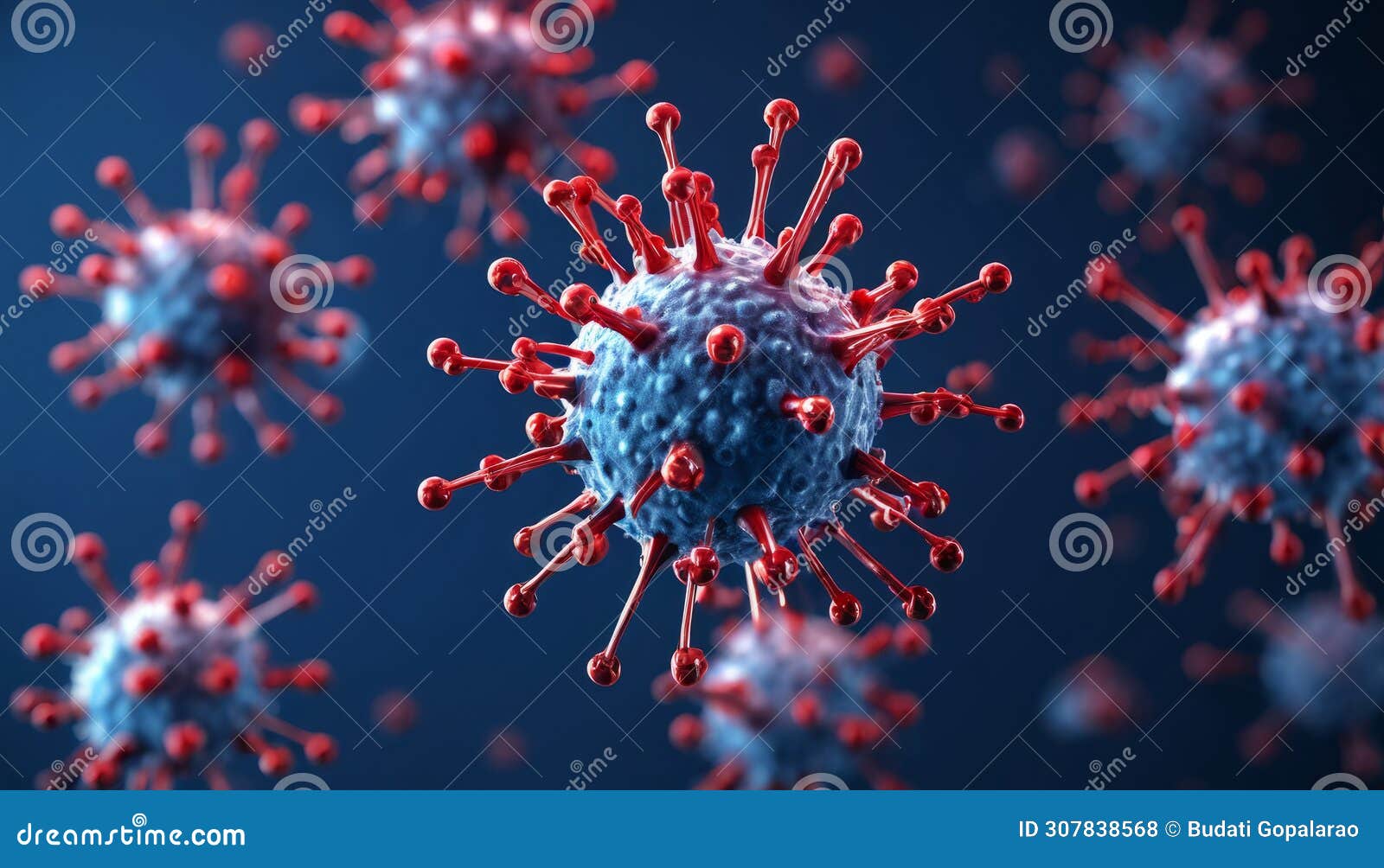 Viral Particles in Motion, a Microscopic View of a Pandemic Stock ...