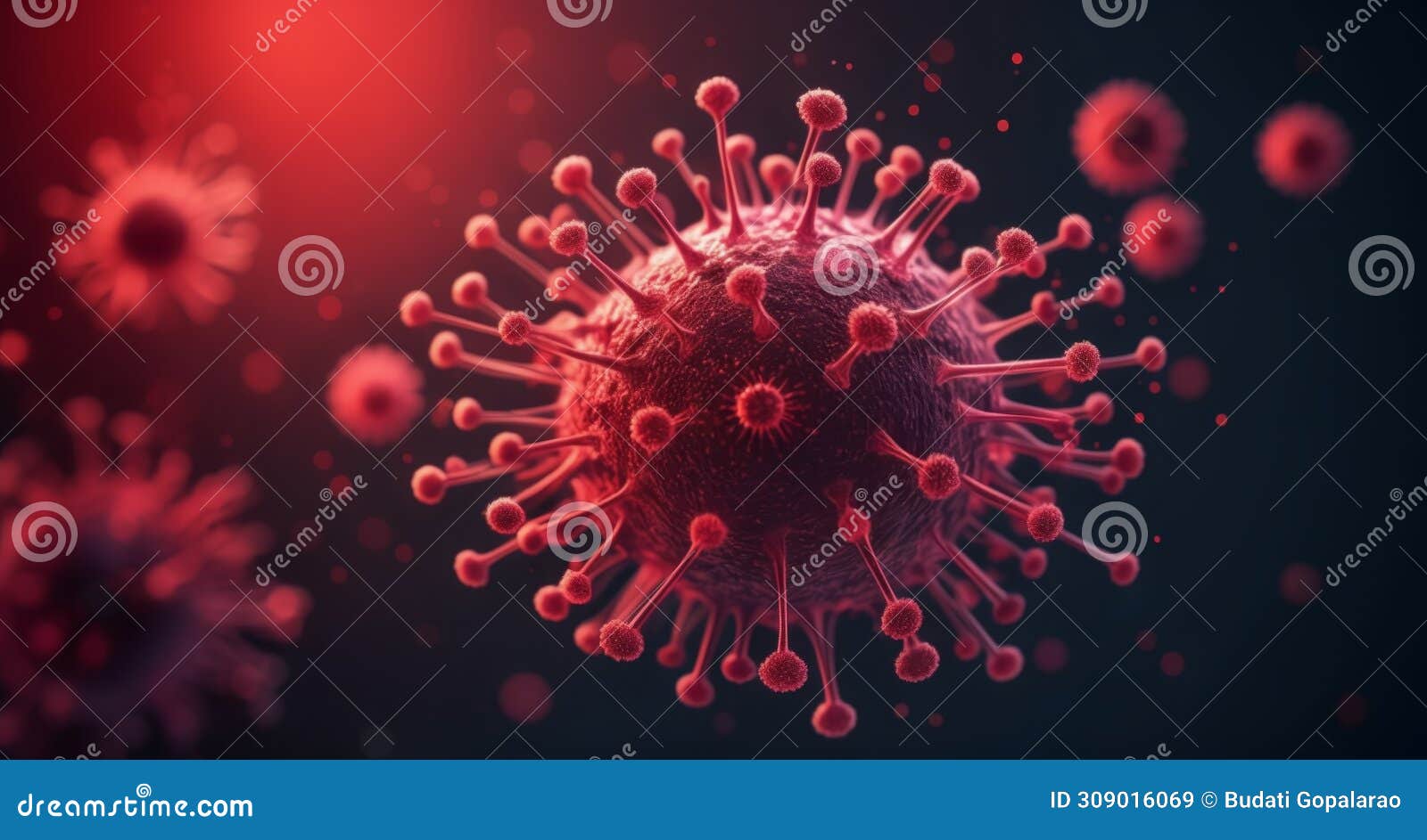 Viral Particles in Motion, a Microscopic View of a Pandemic Stock ...