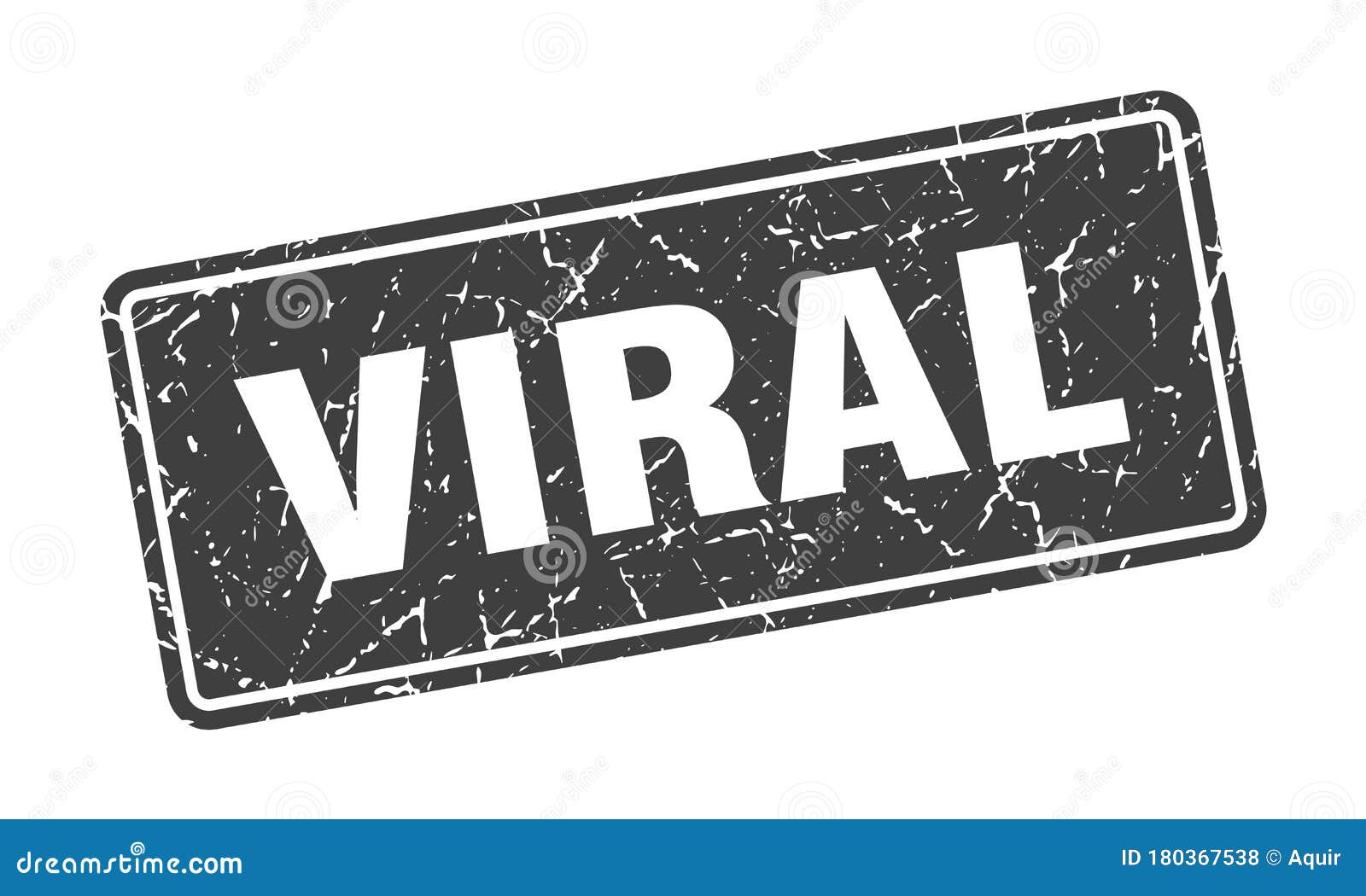 Viral Sign. Viral Grunge Stamp Stock Vector - Illustration of sticker ...