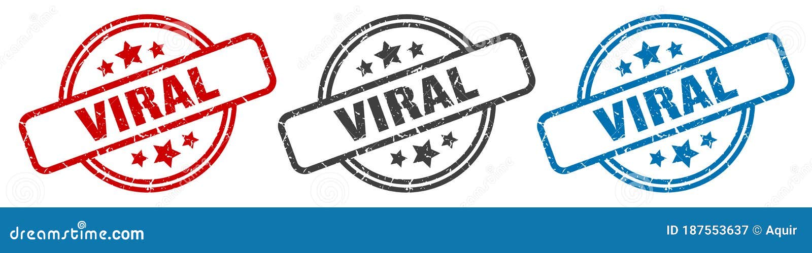Viral Stamp. Viral Round Isolated Sign Stock Vector - Illustration of ...