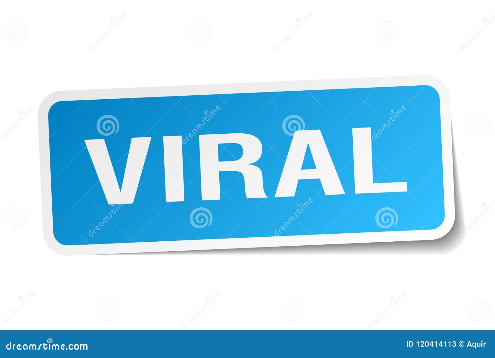 Viral sticker stock vector. Illustration of square, banner - 120414113