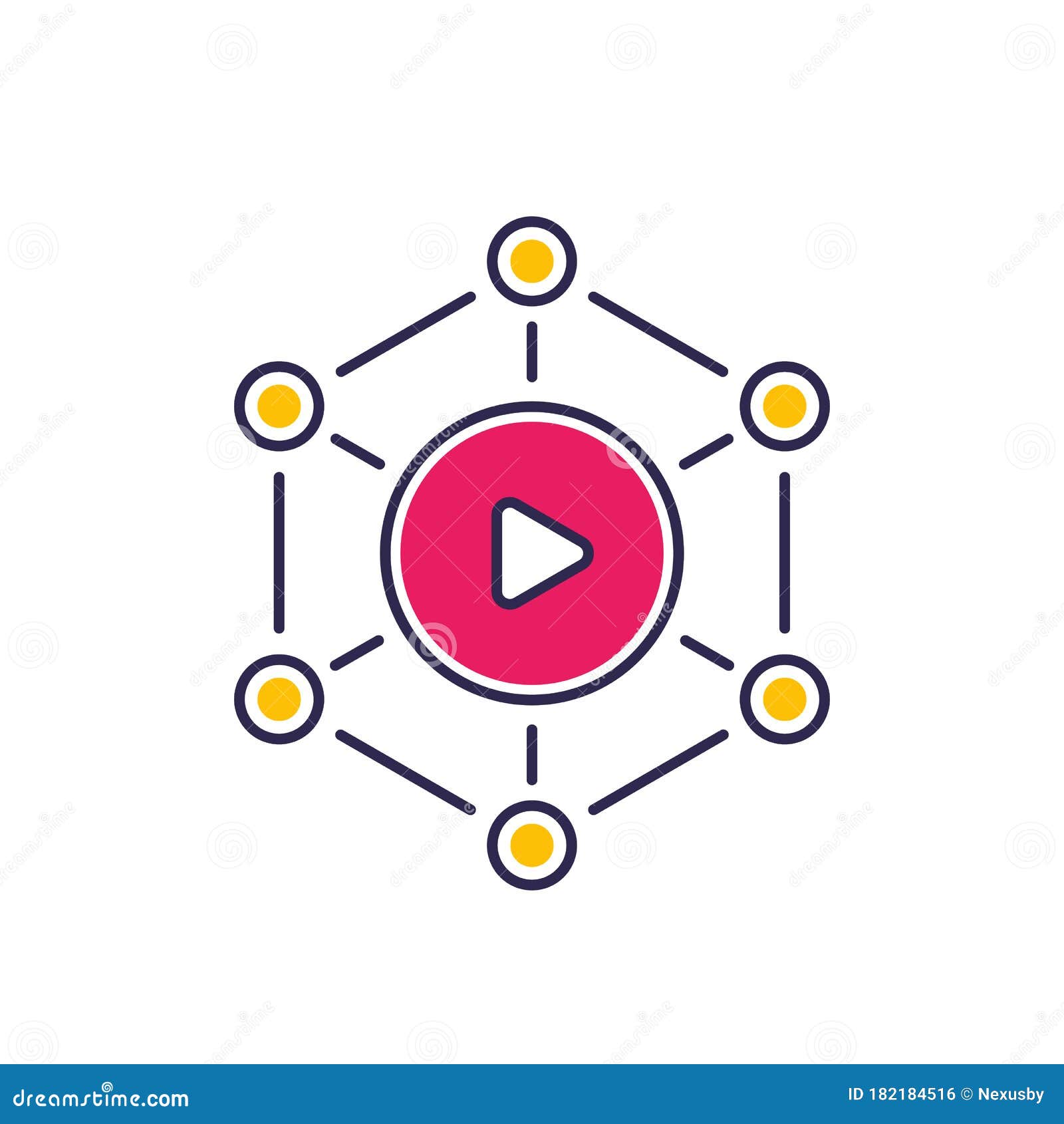 Viral video, vector icon stock vector. Illustration of advertising ...