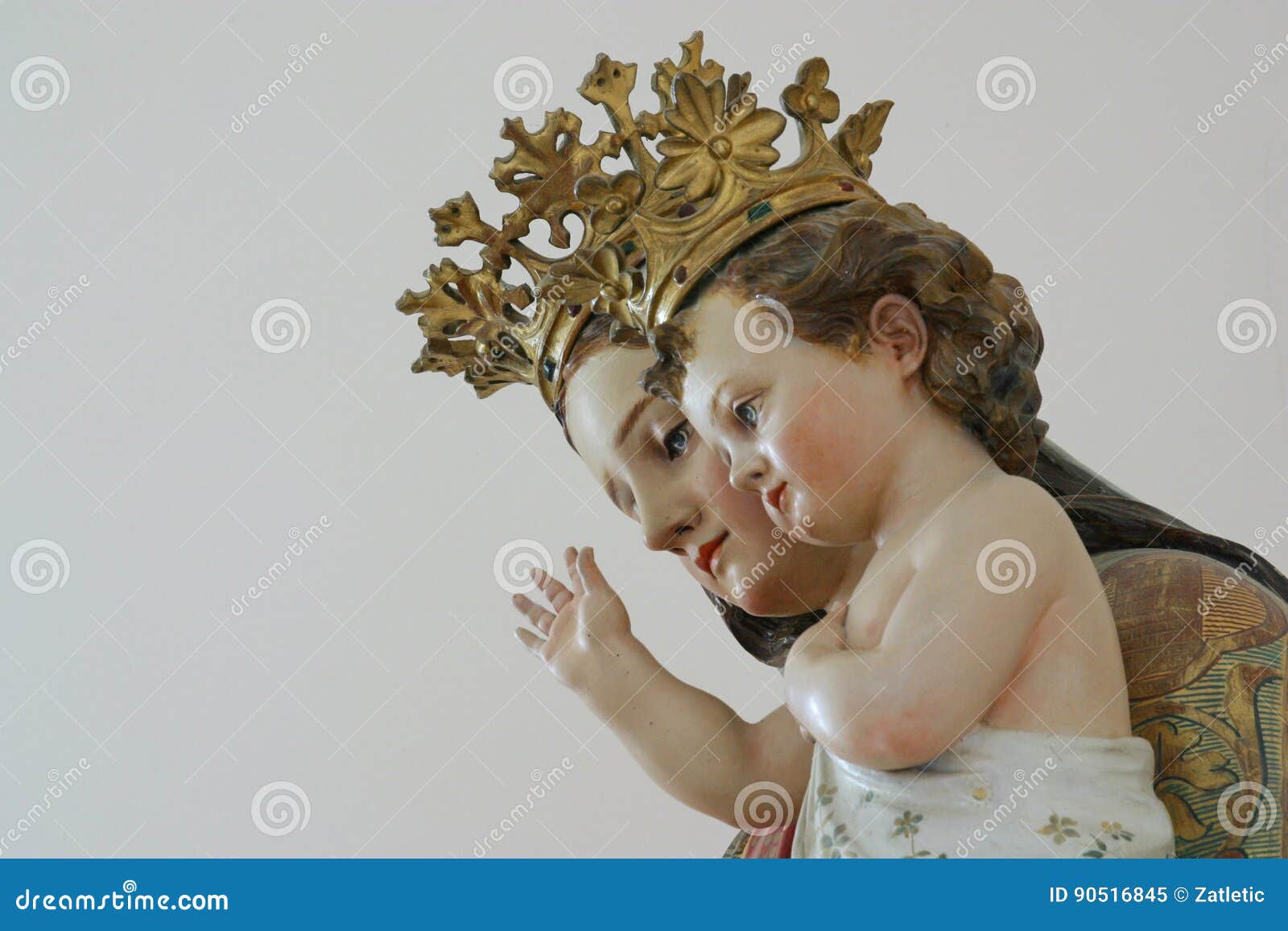 Virgen Maria Con El Bebé Jesús Imagen de archivo - Imagen de cuidado ...