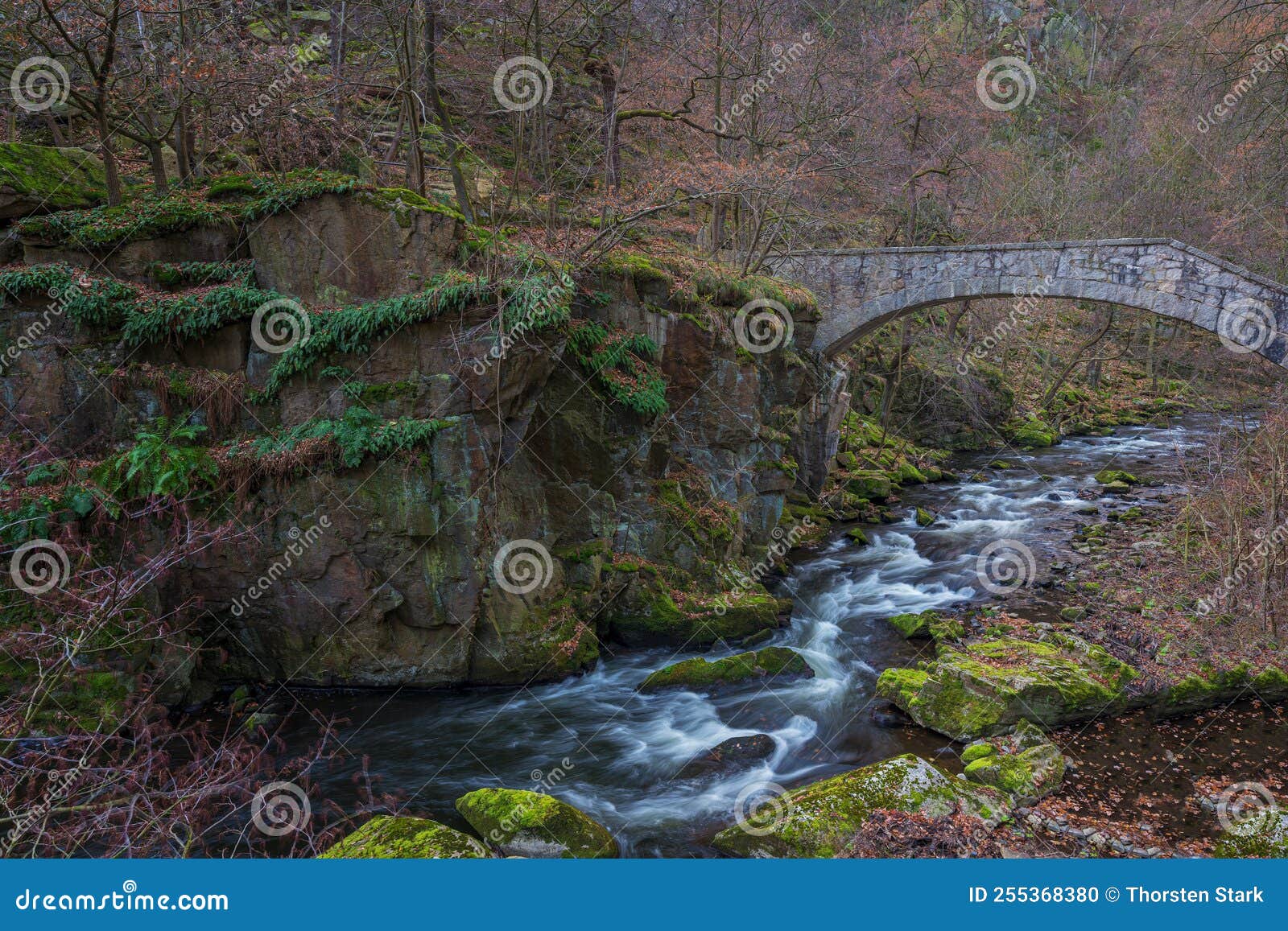 Virgin Bridge in the Bode Valley the River Flows Underneath through the ...
