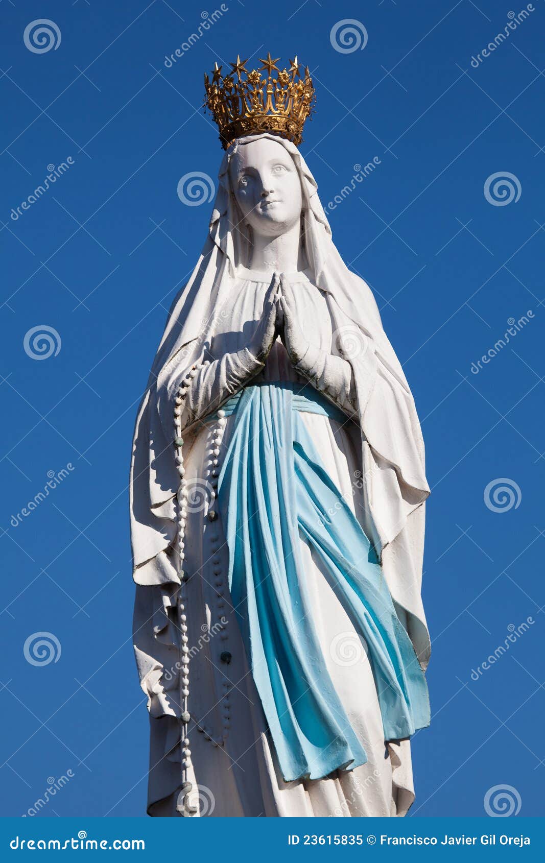 Virgin of Lourdes stock image. Image of miracles, color - 23615835