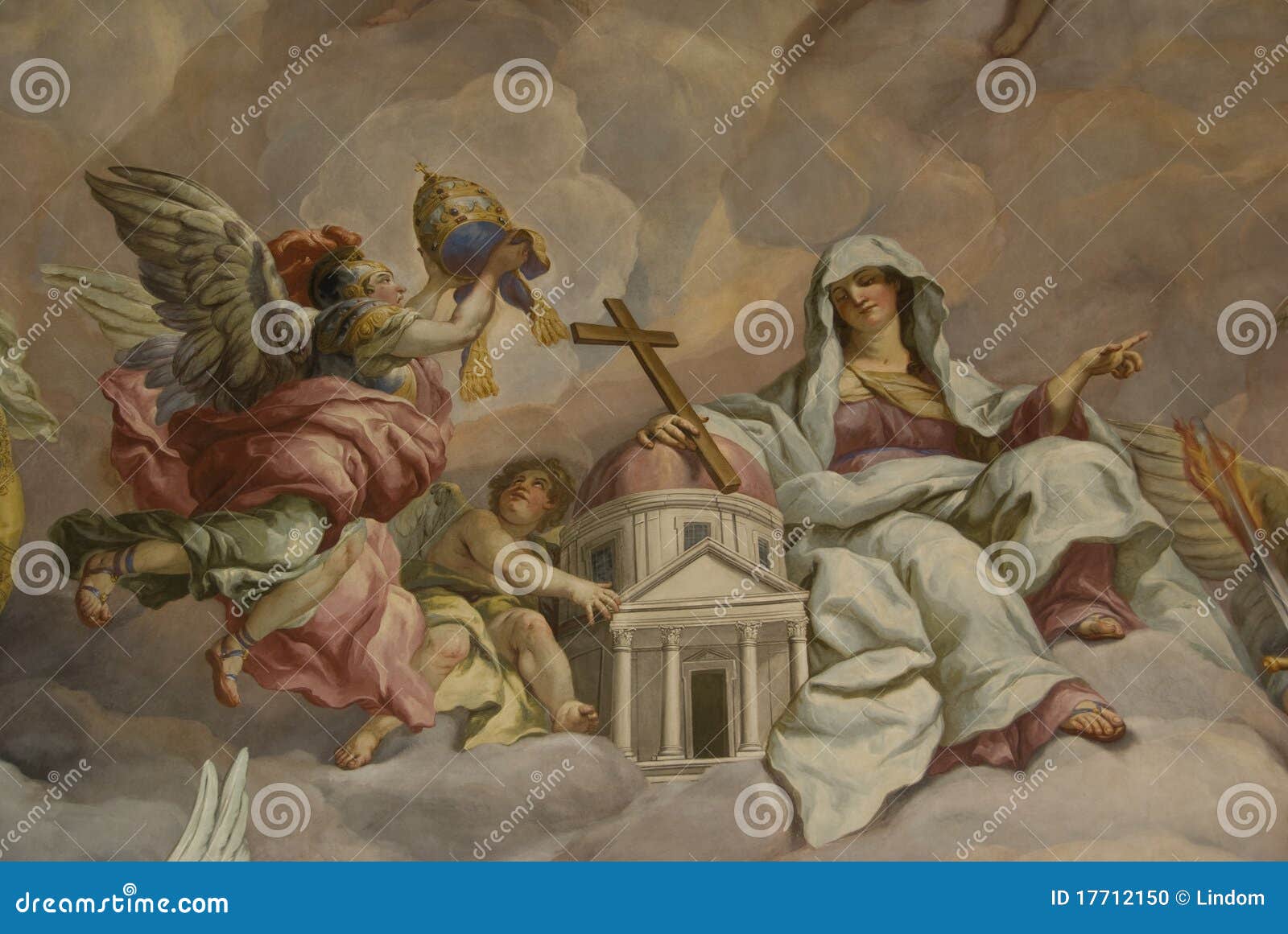 Virgin Mary stock photo. Image of rococo, dome, austria - 17712150
