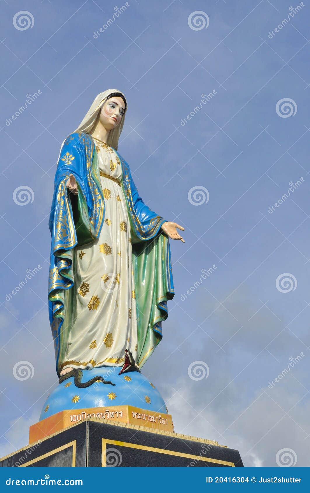 Virgin Mary Statue stock photo. Image of paint, journey - 20416304