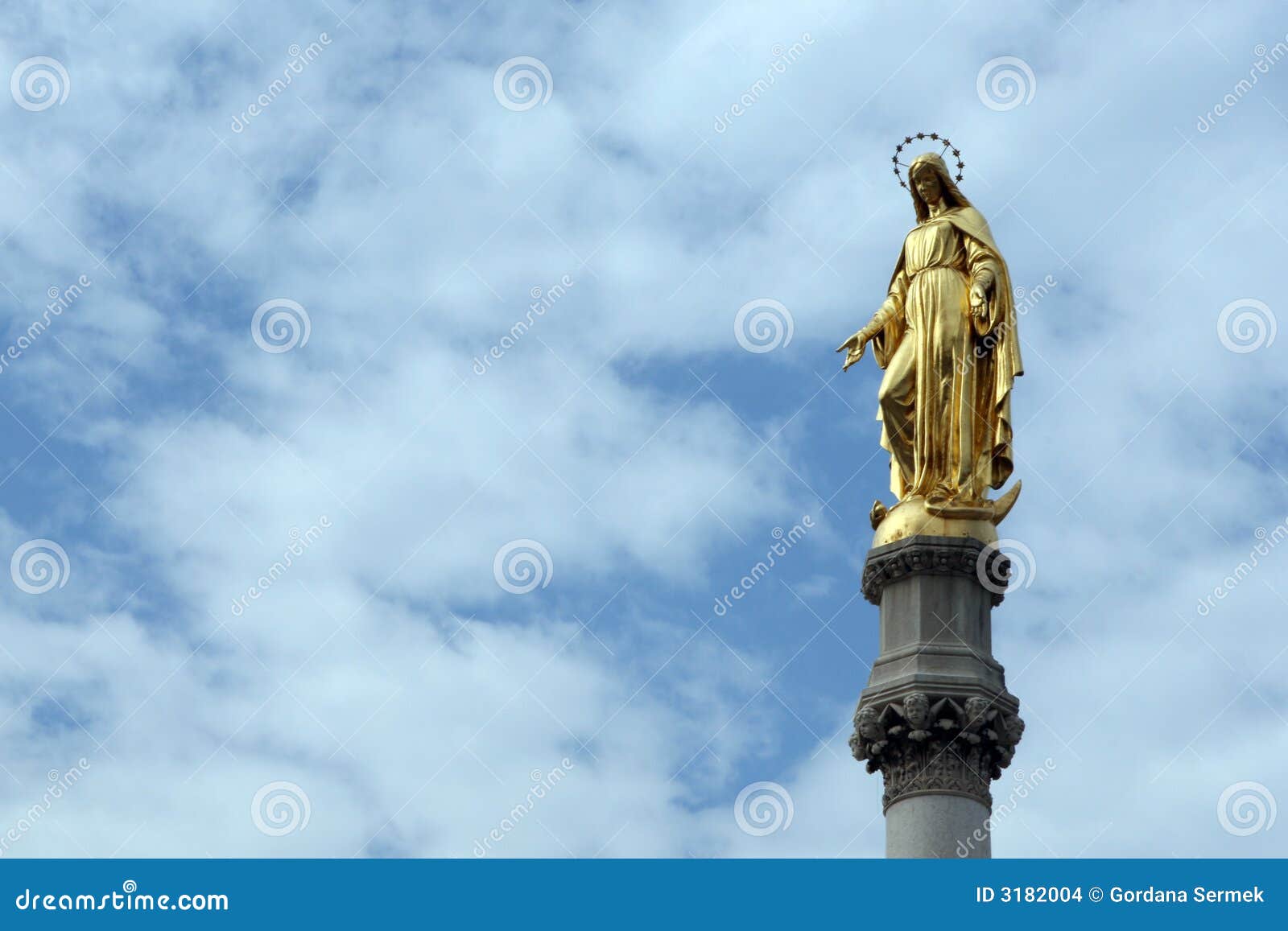 Virgin Mary statue stock photo. Image of peace, divine - 3182004