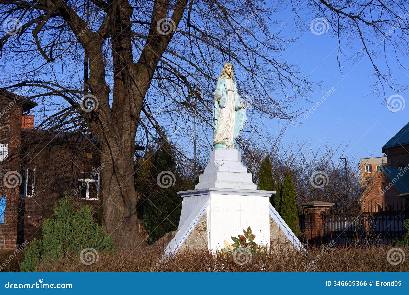 Virgin Mary statue stock photo. Image of civilisation - 346609366