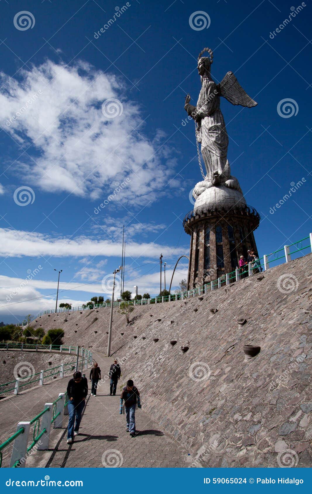 Virgin of Quito Statue, Ecuador Editorial Stock Image - Image of ...
