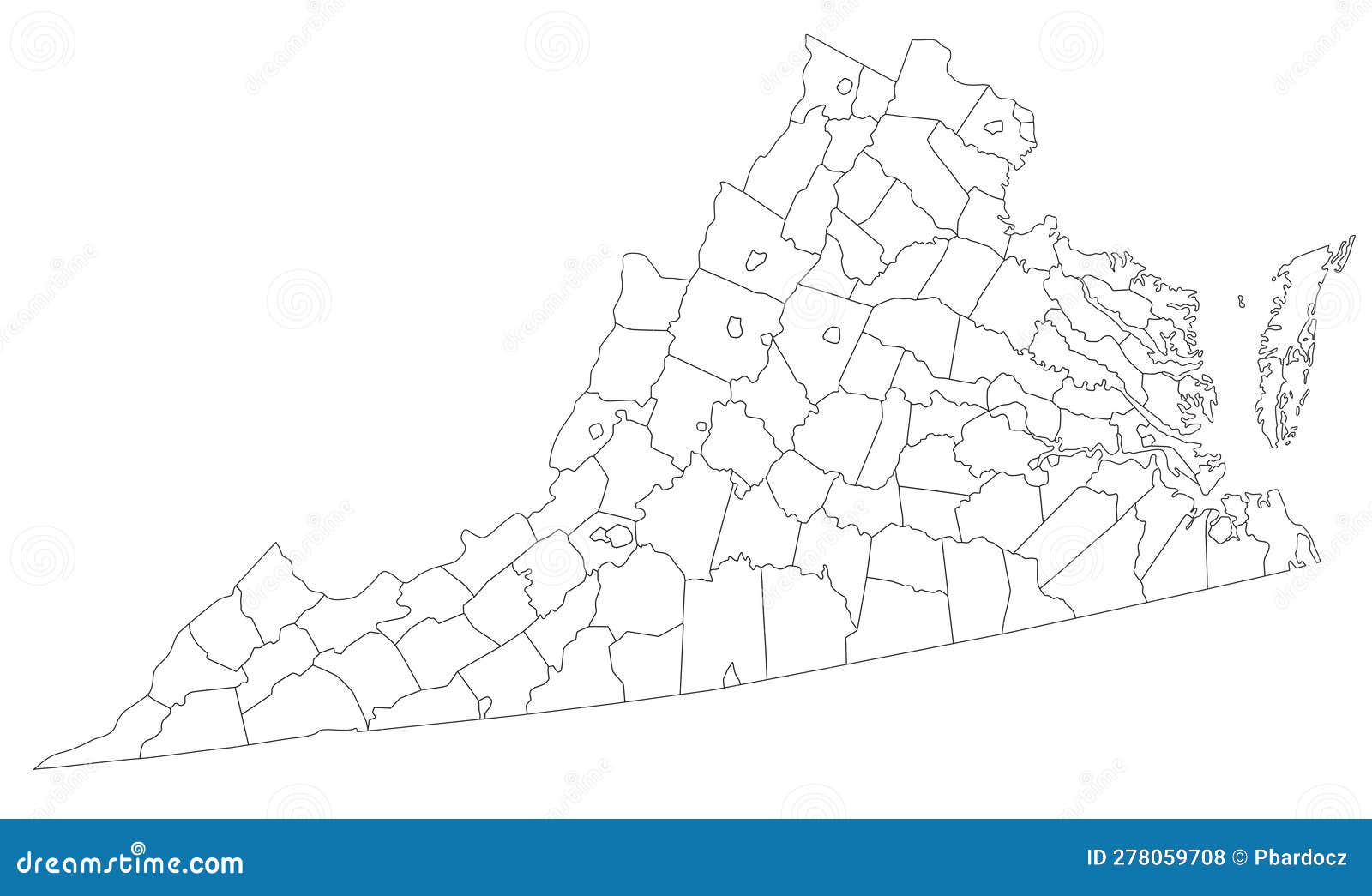 virginia physical map