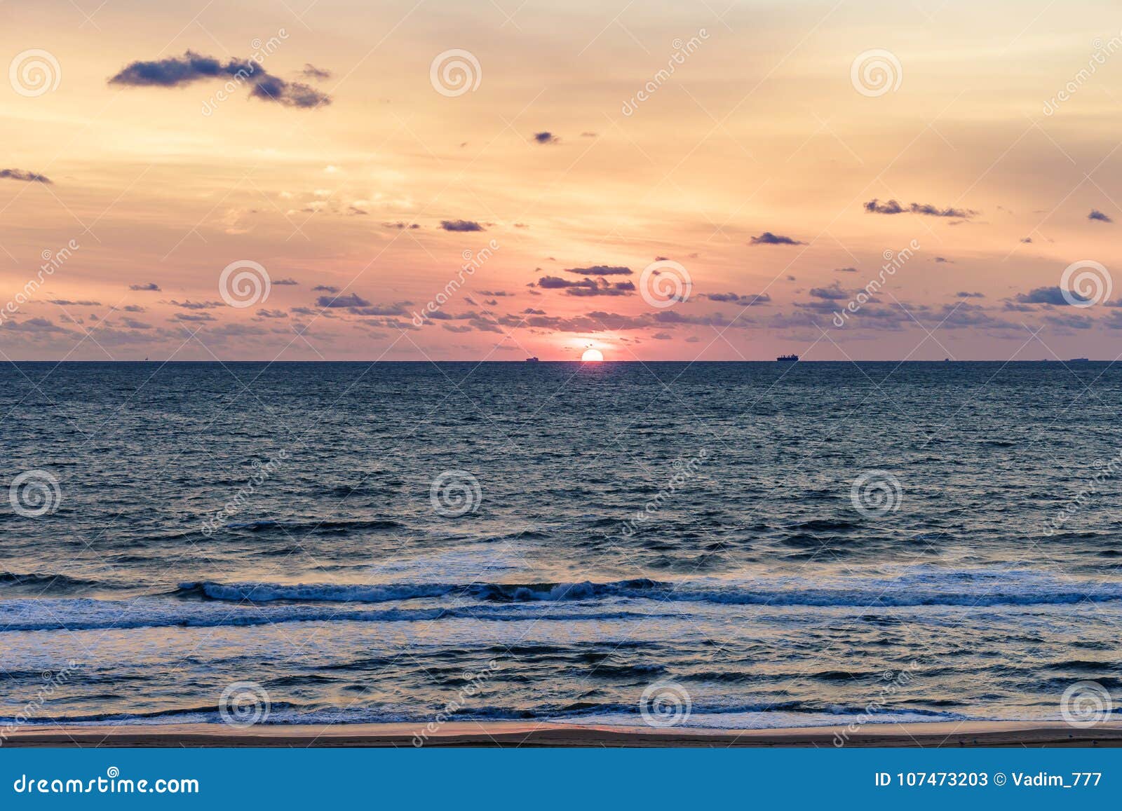 Virginia Beach Sunrise, Virginia Beach, Virginia Stock Image - Image of ...