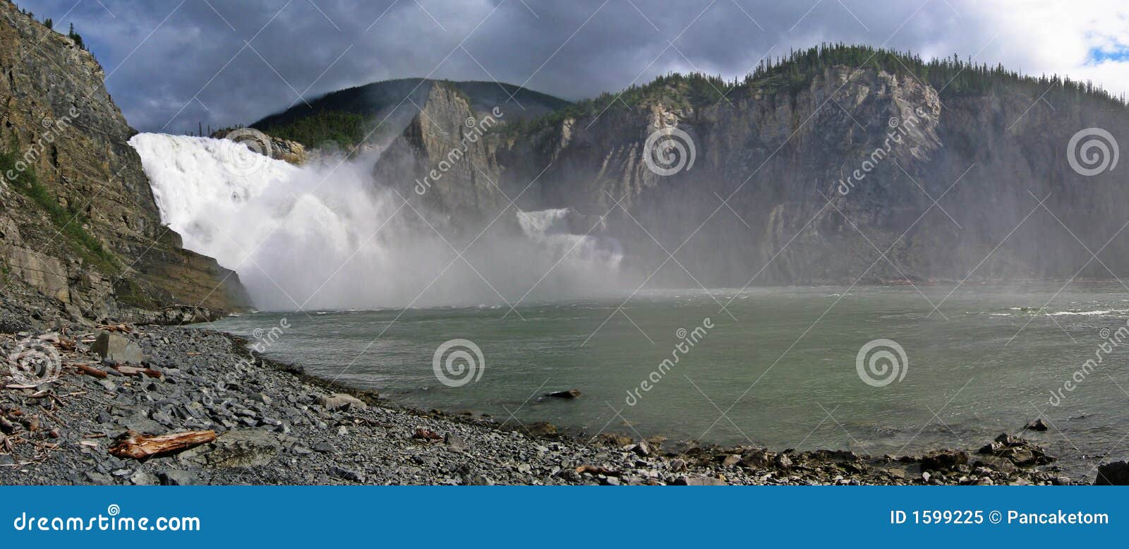 Virginia Falls stock image. Image of river, northwest - 1599225