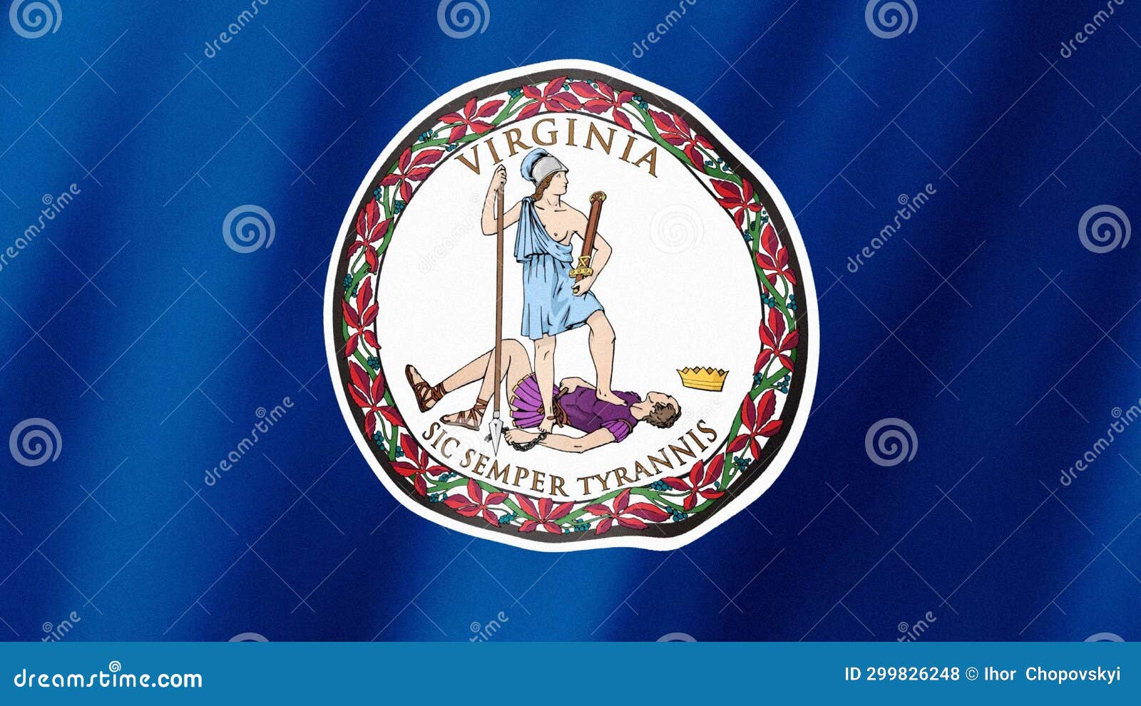 Virginia Flag. Flag of Virginia Images Stock Illustration ...