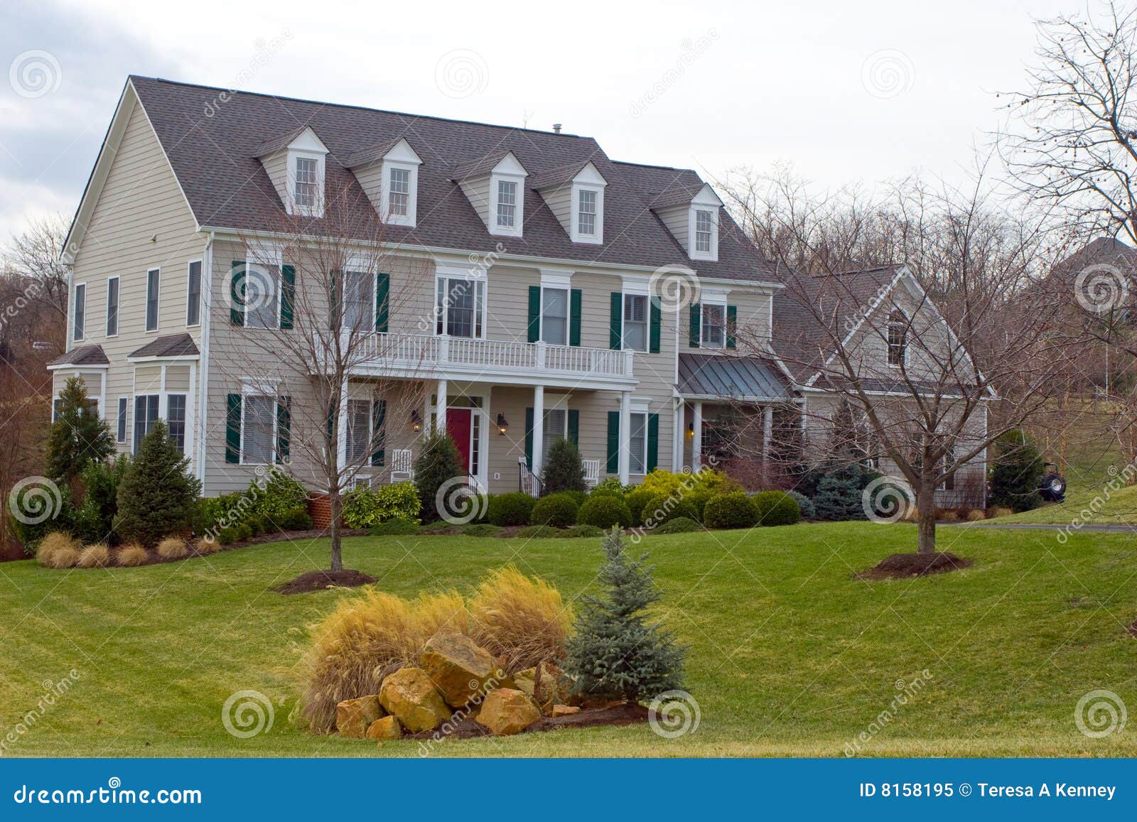 Virginia Home stock image. Image of home, landscaping - 8158195