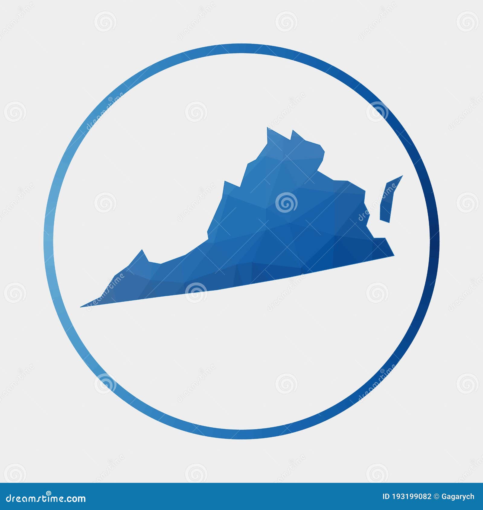 Virginia icon. stock vector. Illustration of north, icon - 193199082