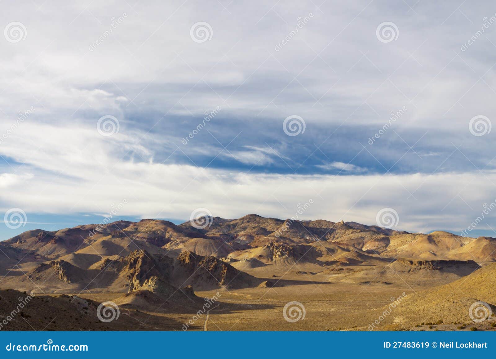 Virginia Range Nevada Mountains Stock Image - Image of clouds, road ...