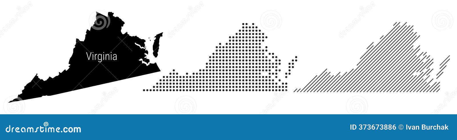 Virginia - Detailed Editable Political Map With Labeling. Vector ...