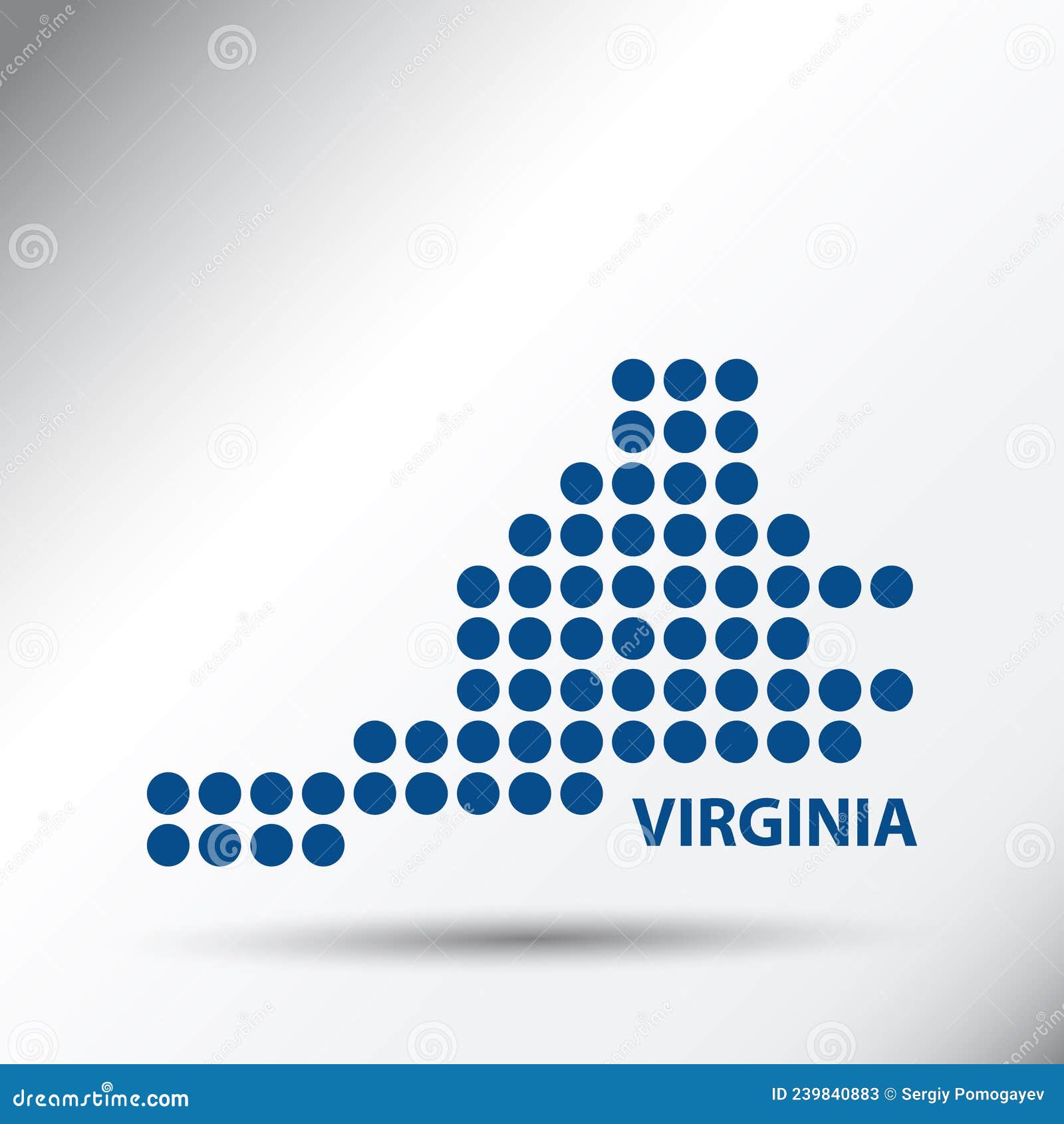 Virginia, State Of USA - Solid Black Outline Map Of Country Area ...