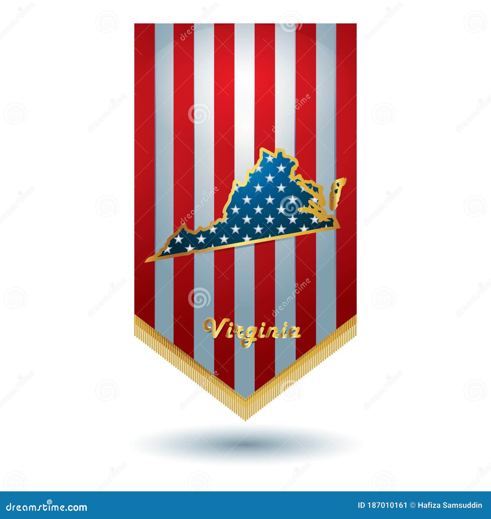 Virginia State Banner. Vector Illustration Decorative Design Stock ...