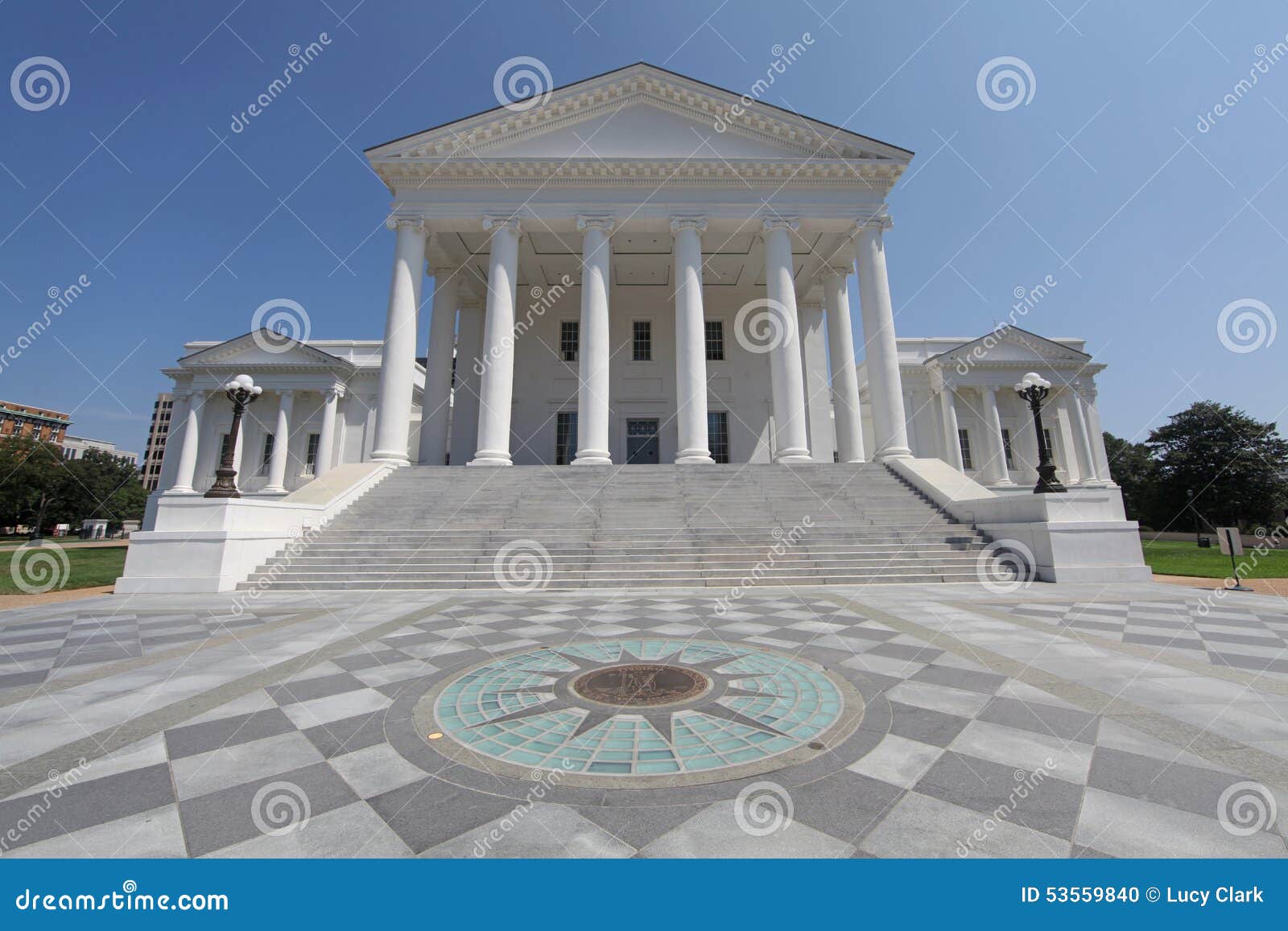 Virginia State Capitol Building Stock Photo - Image of states, blue ...