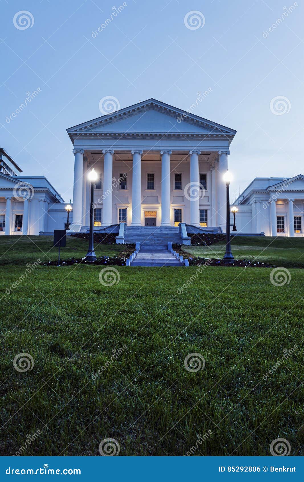 Virginia State Capitol Building Stock Photo - Image of richmond, famous ...
