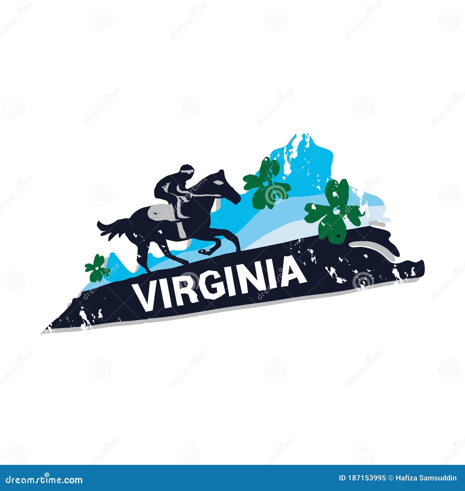 Virginia State. Vector Illustration Decorative Design Stock Vector ...