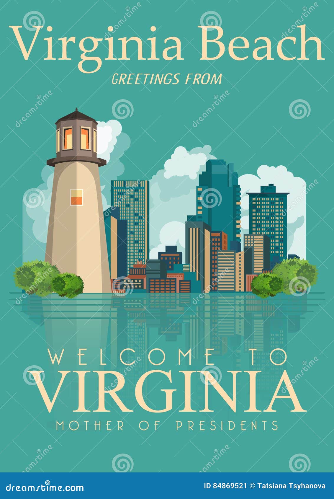 Virginia Vector American Poster. Welcome To Virginia Beach Stock Vector ... Virginia Vector American Poster. Welcome To Virginia Beach Stock Vector ...