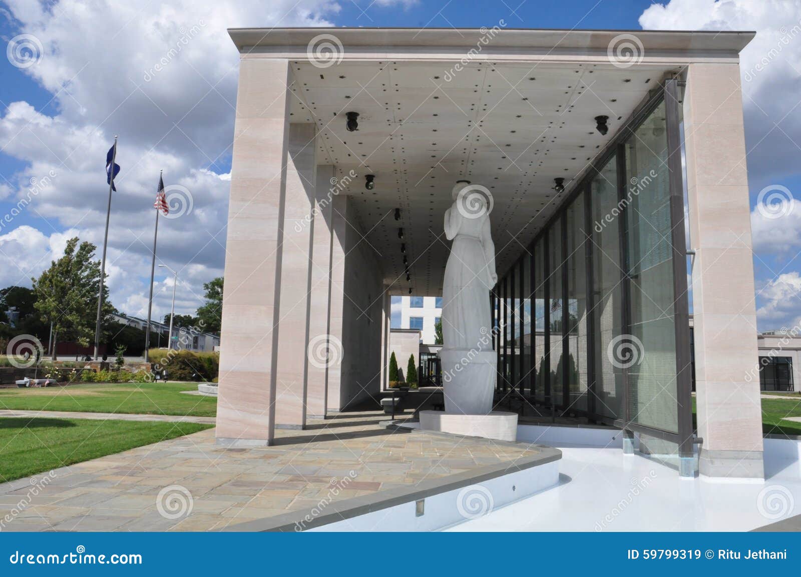 Virginia War Memorial in Richmond Stock Image - Image of blue, richmond ...