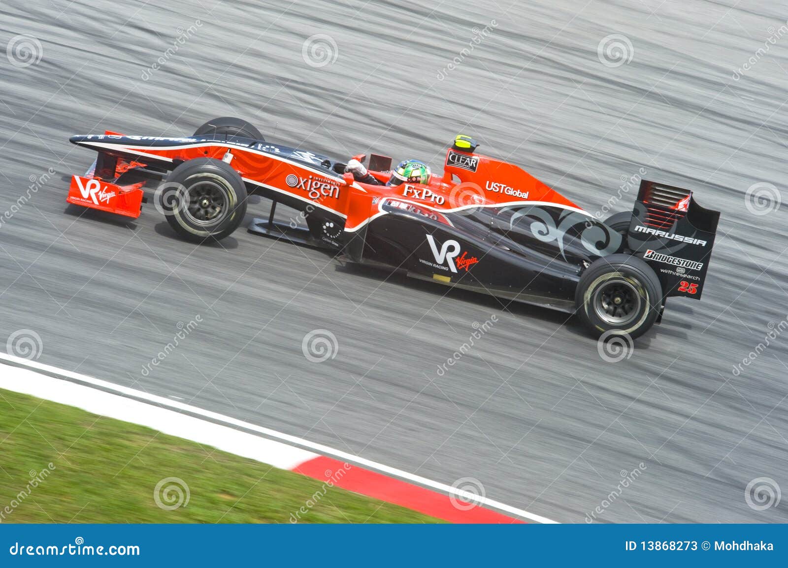 Virgn-Cosworth Formula One Racing Team Editorial Stock Photo - Image of ...