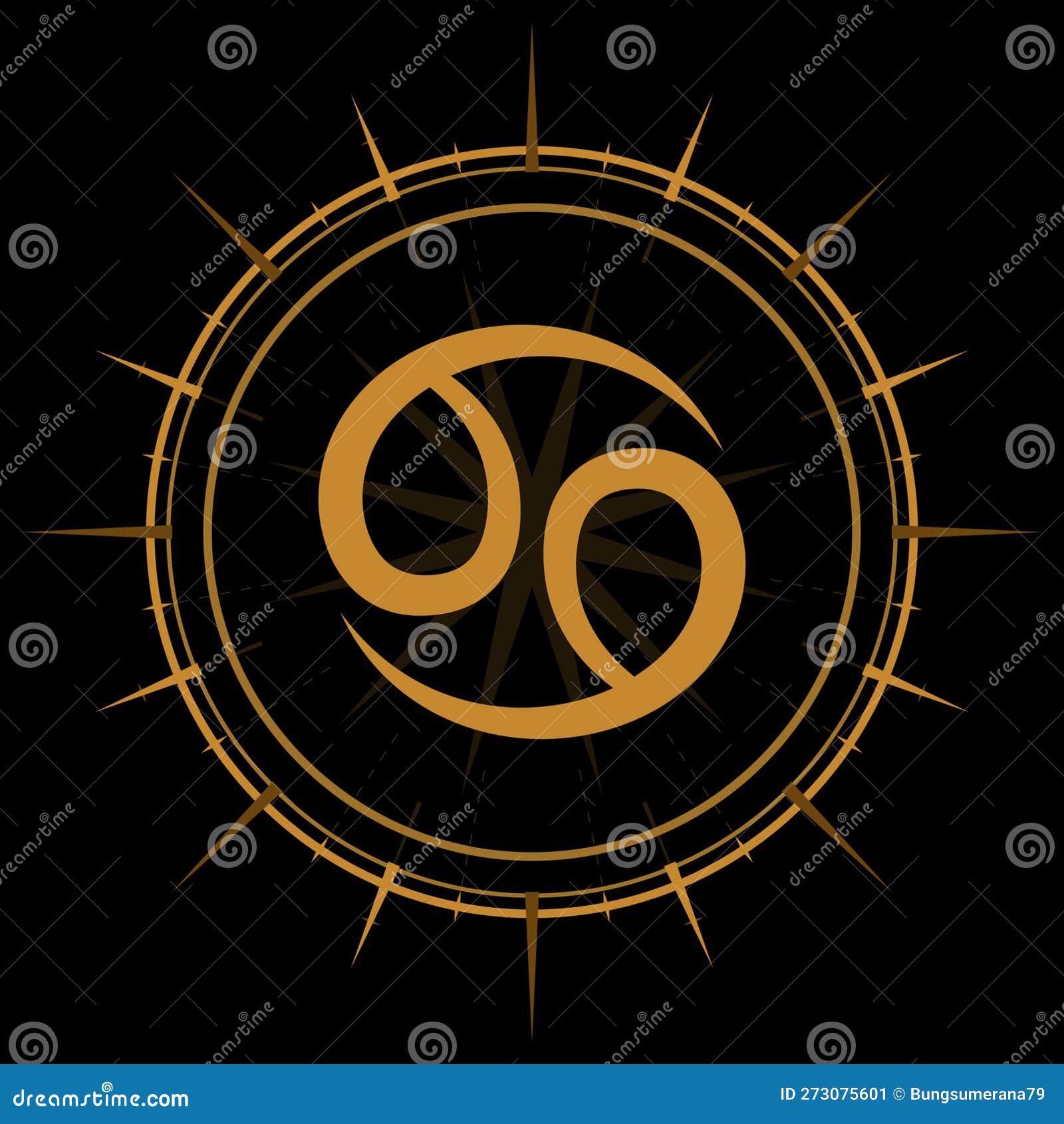 Illustration of the Constellation Cancer, Whose Symbol is the Crab ...