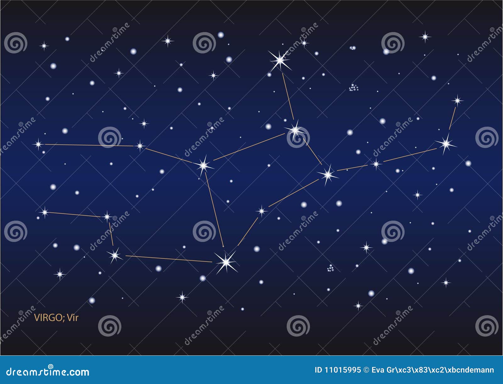 Virgo Constellation Royalty Free Stock Photo - Image: 11015995