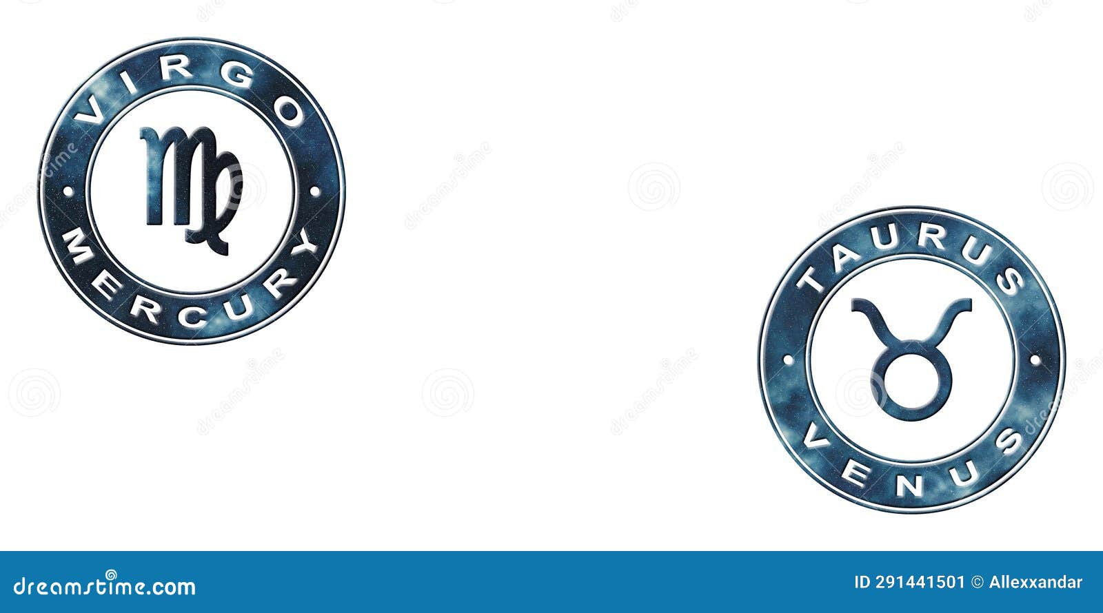 Virgo and Taurus Compatibility Stock Illustration - Illustration of ...