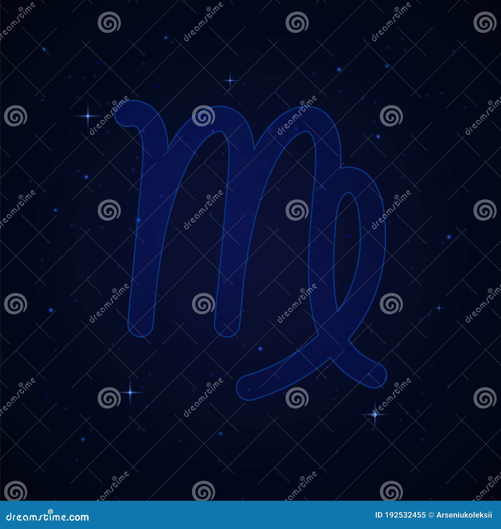 Virgin, Sign Of The Zodiac Vector Illustration | CartoonDealer.com ...