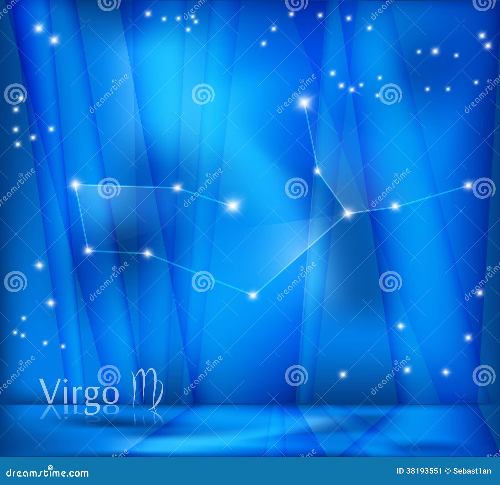 Virgo Zodiac Background stock vector. Illustration of horoscope - 38193551