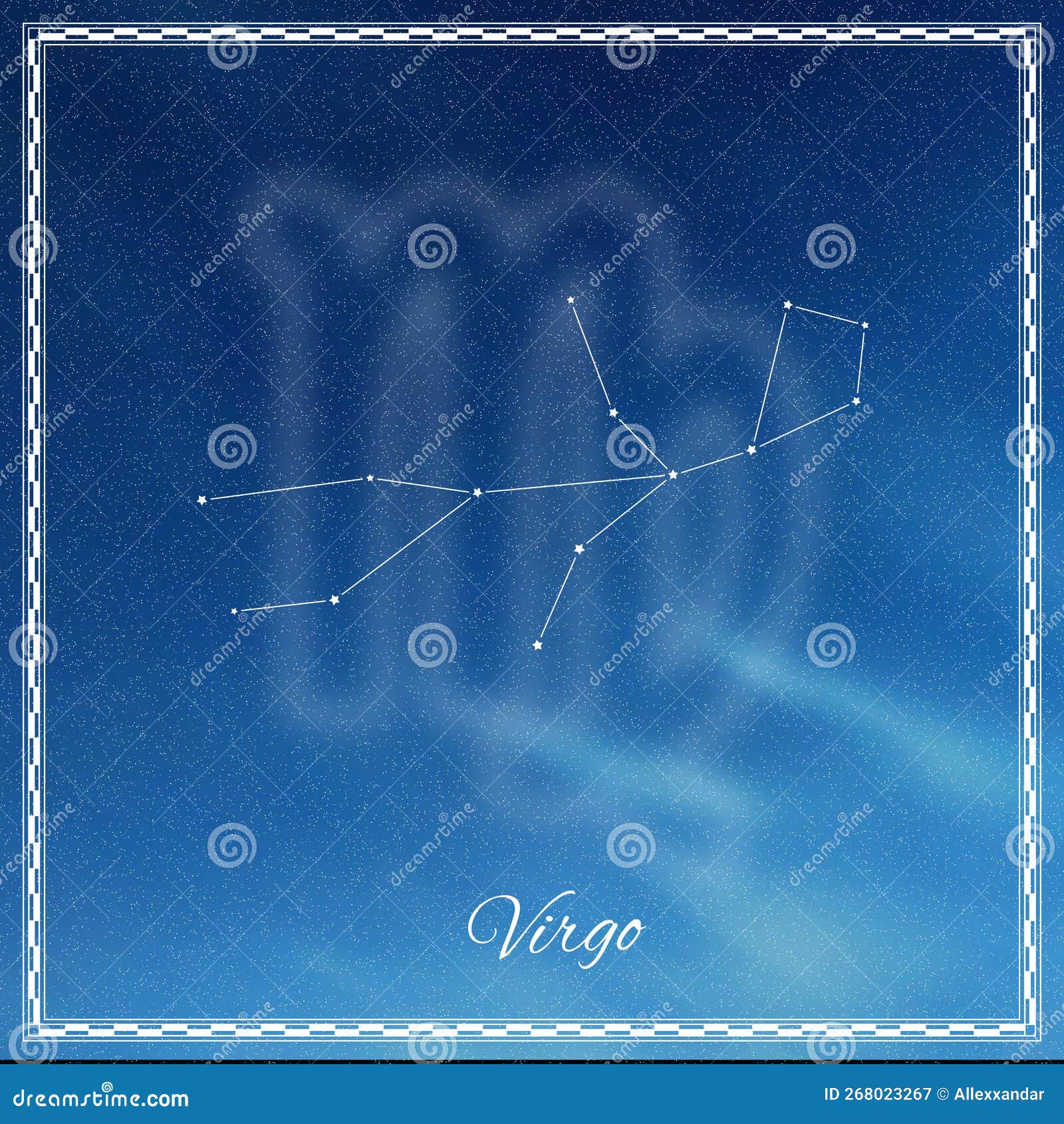 Virgo Zodiac Sign, Virgo Symbol Stock Illustration - Illustration of ...