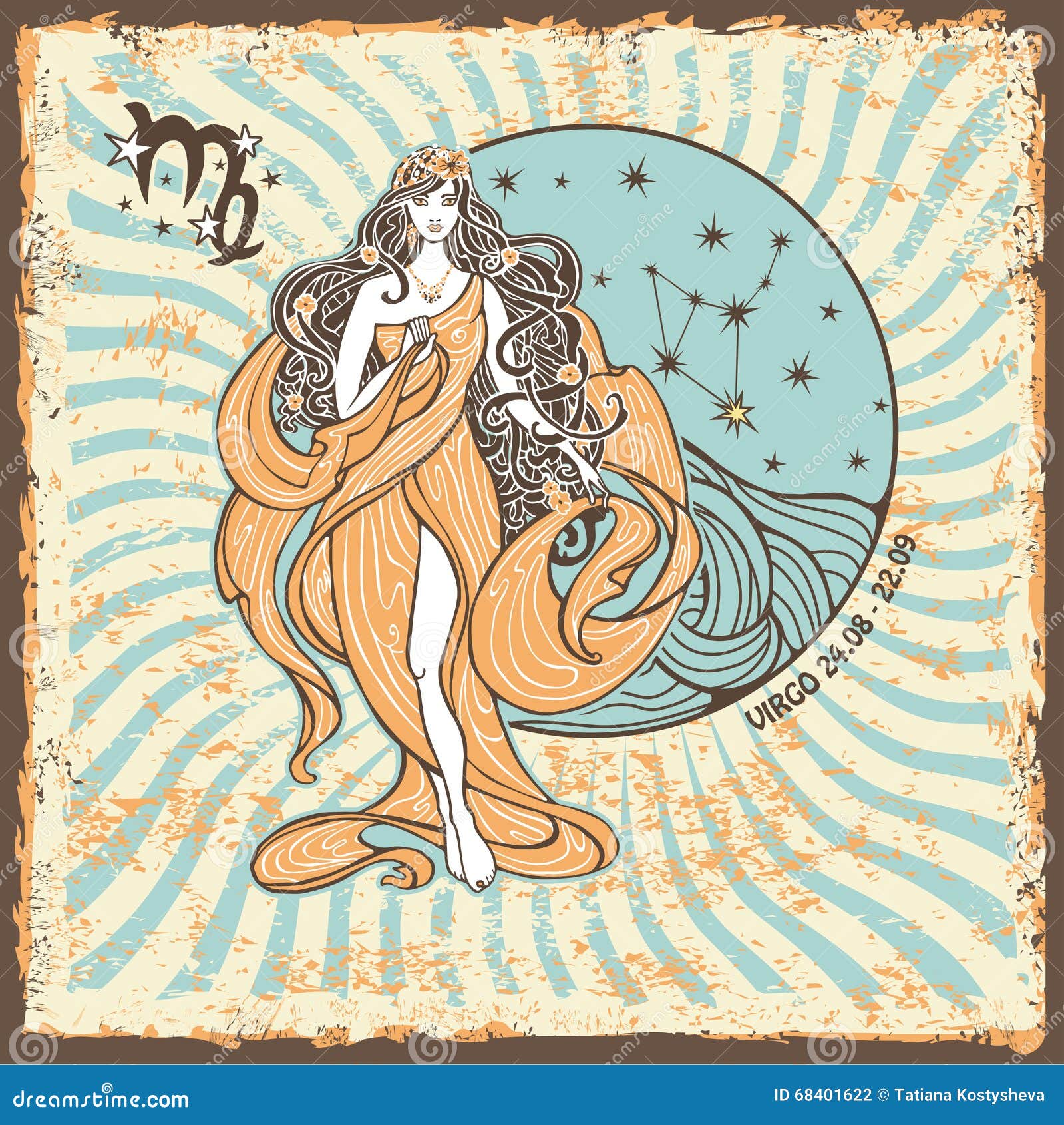 Virgo Zodiac Icon Vector Illustration 35774254