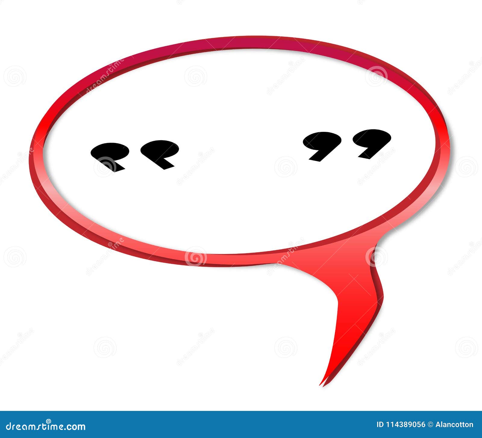Virgolette di fumetto illustrazione vettoriale. Illustrazione di ...