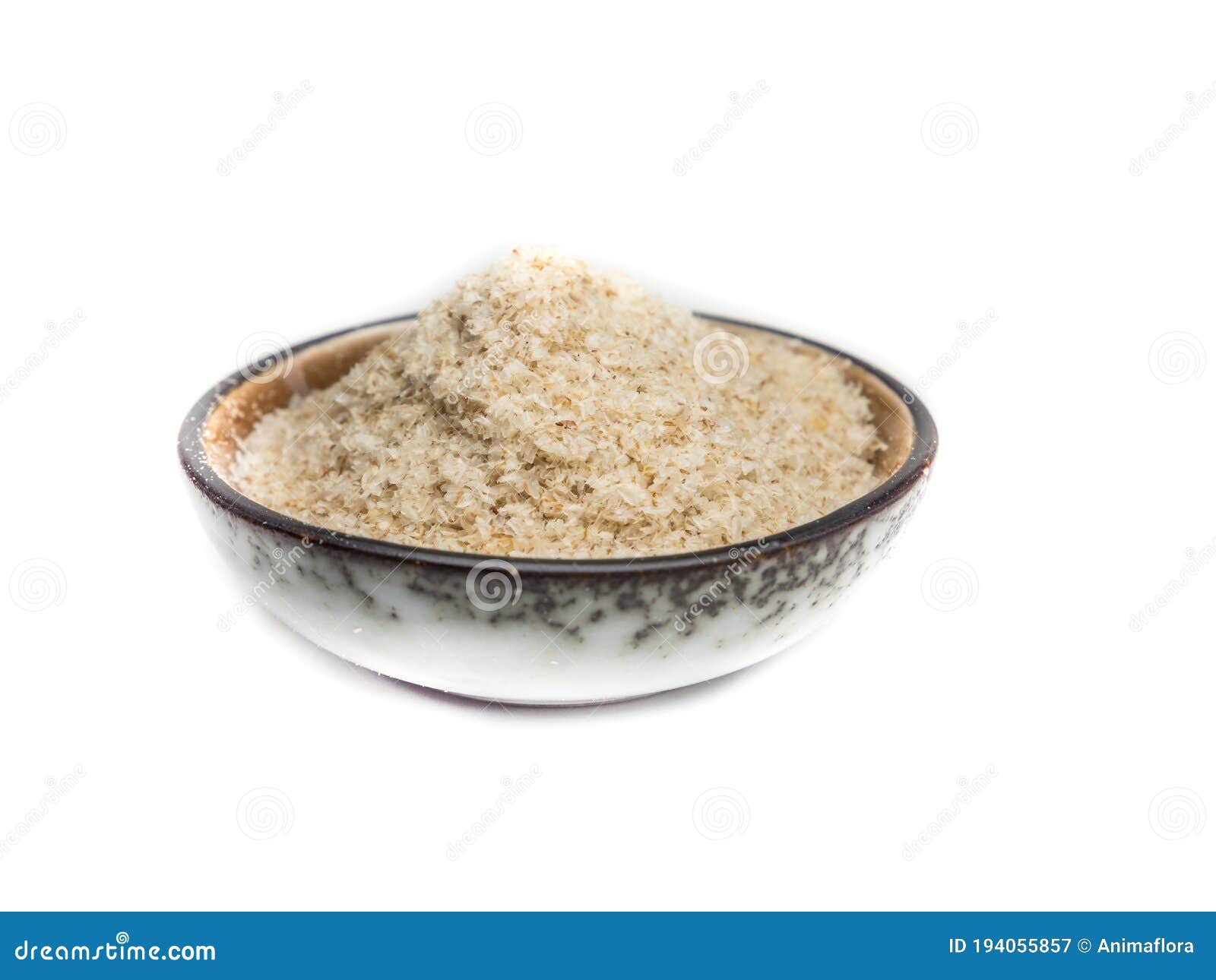 Virole Avec Le Fond Blanc Pod Psyllium Image stock - Image du ...
