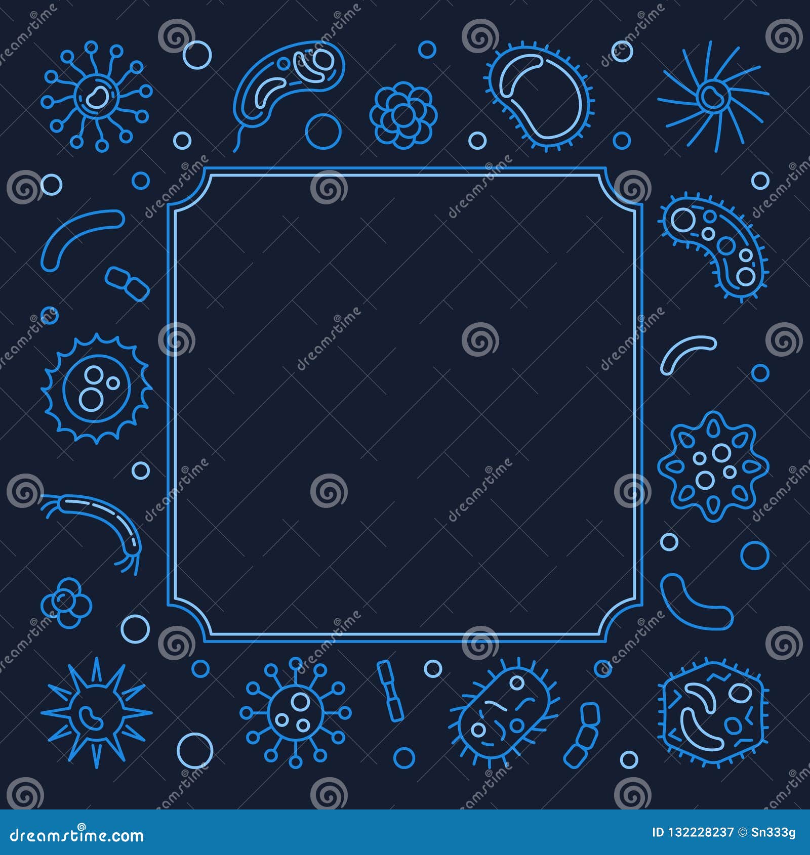 Virology Vector Illustration: Cartoon Virus Isolated. Virus Icon ...
