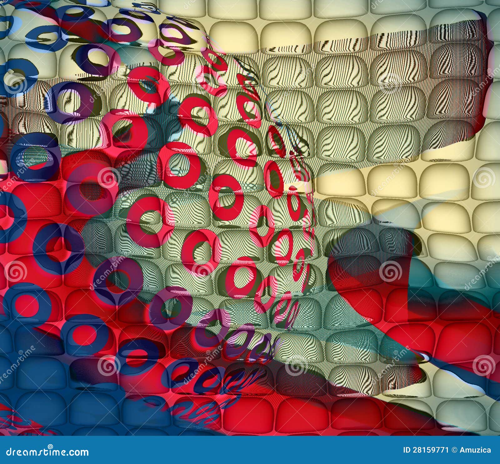 Virtual abstract stock illustration. Illustration of reflection - 28159771