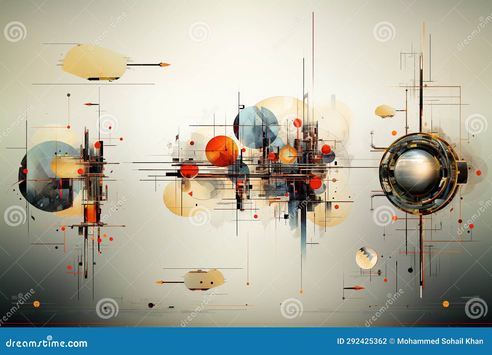 Virtual Abstract Art Theme of Minimalistic Modern Contemporary ...