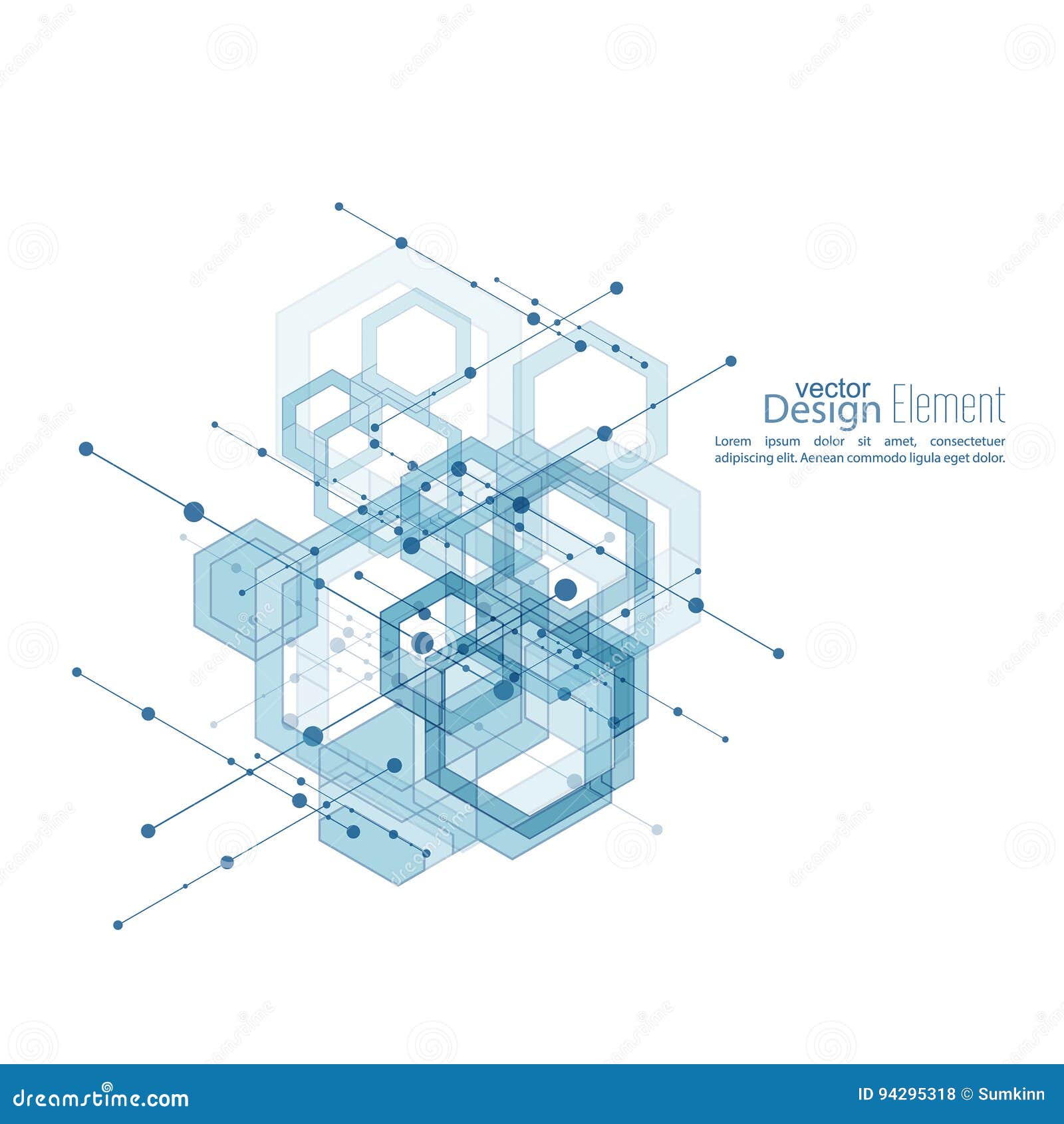 Virtual Abstract Background Stock Vector - Illustration of geometrical ...