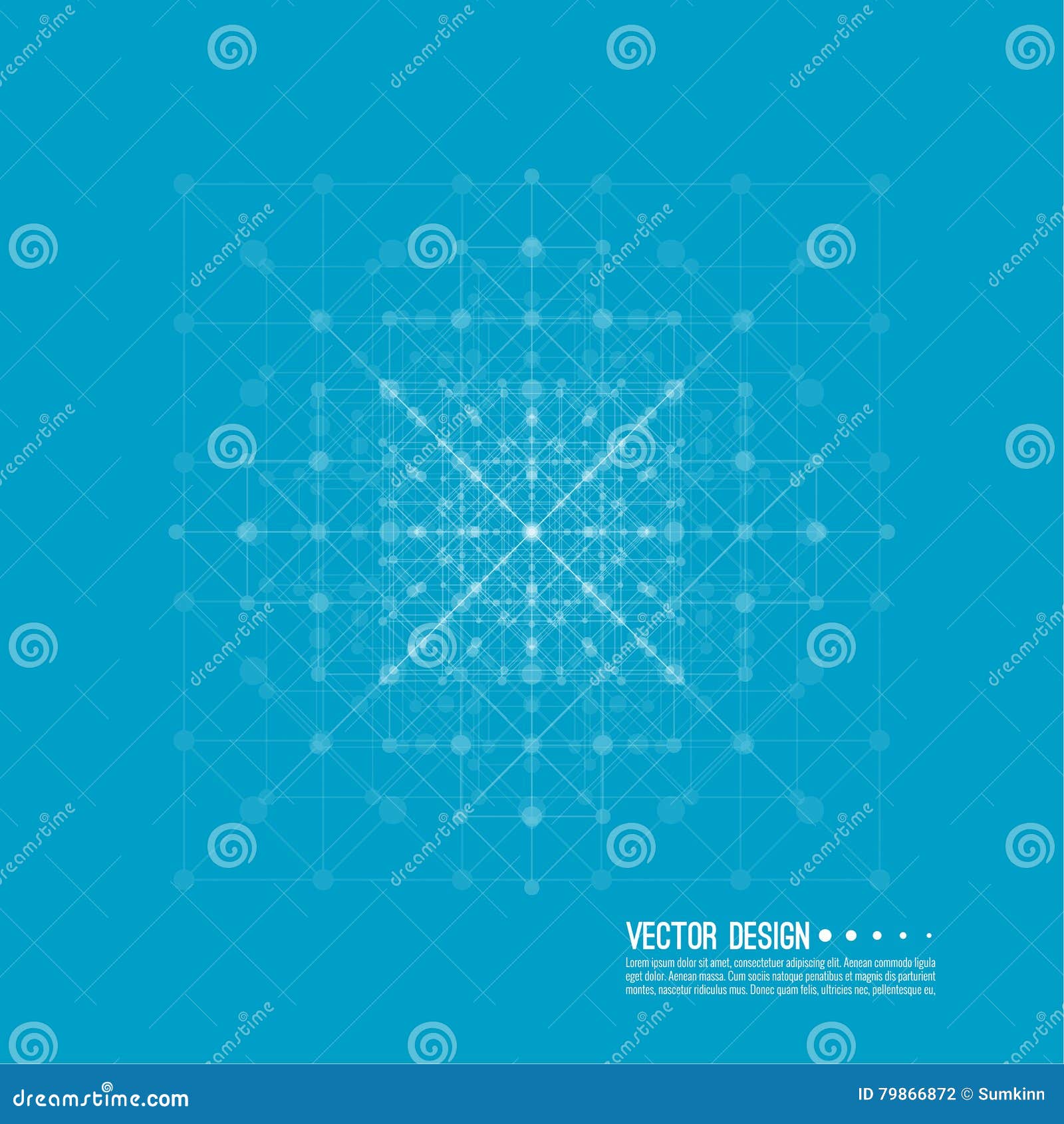 Virtual Abstract Background Stock Vector - Illustration of connect ...
