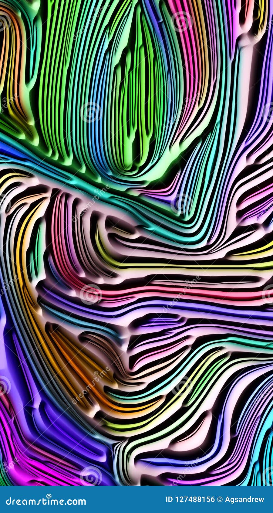 Virtual Abstract Shapes stock illustration. Illustration of relief ...