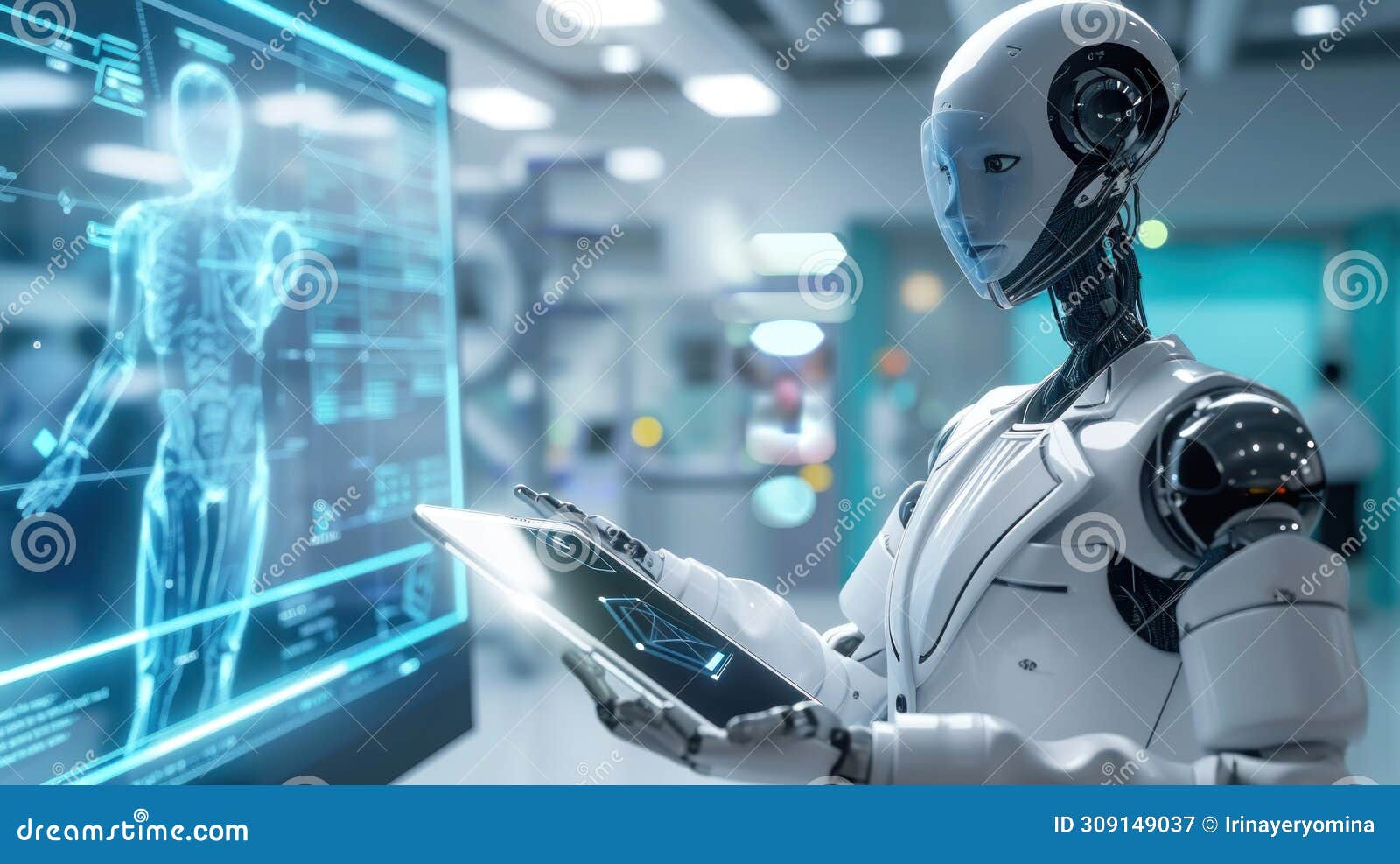 Virtual AI Assistant, Digital Human-like Avatar with Tablet or Screen ...