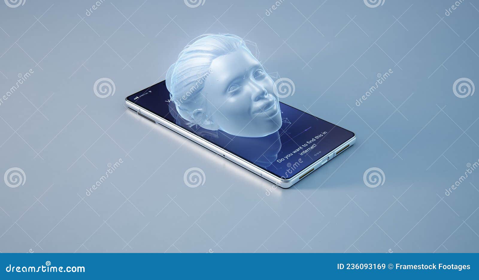 Virtual Assistant on Mobile Phone Stock Video - Video of smartphone ...