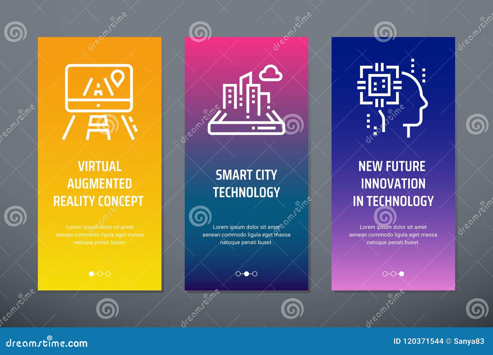 Vertical Innovation Creative Idea Symbolizes Concept Of Idea And ...