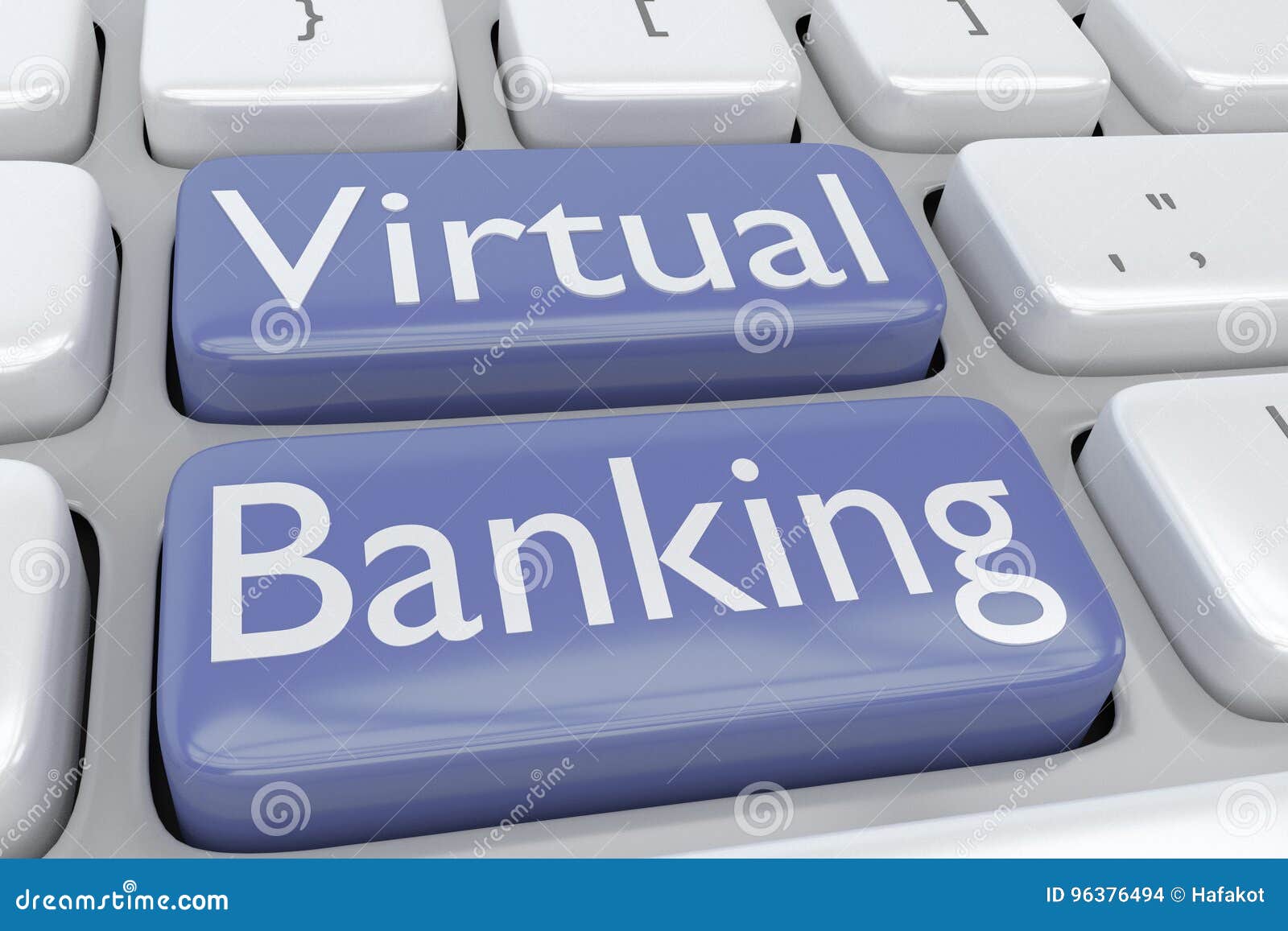 Virtual Banking concept stock illustration. Illustration of digital ...