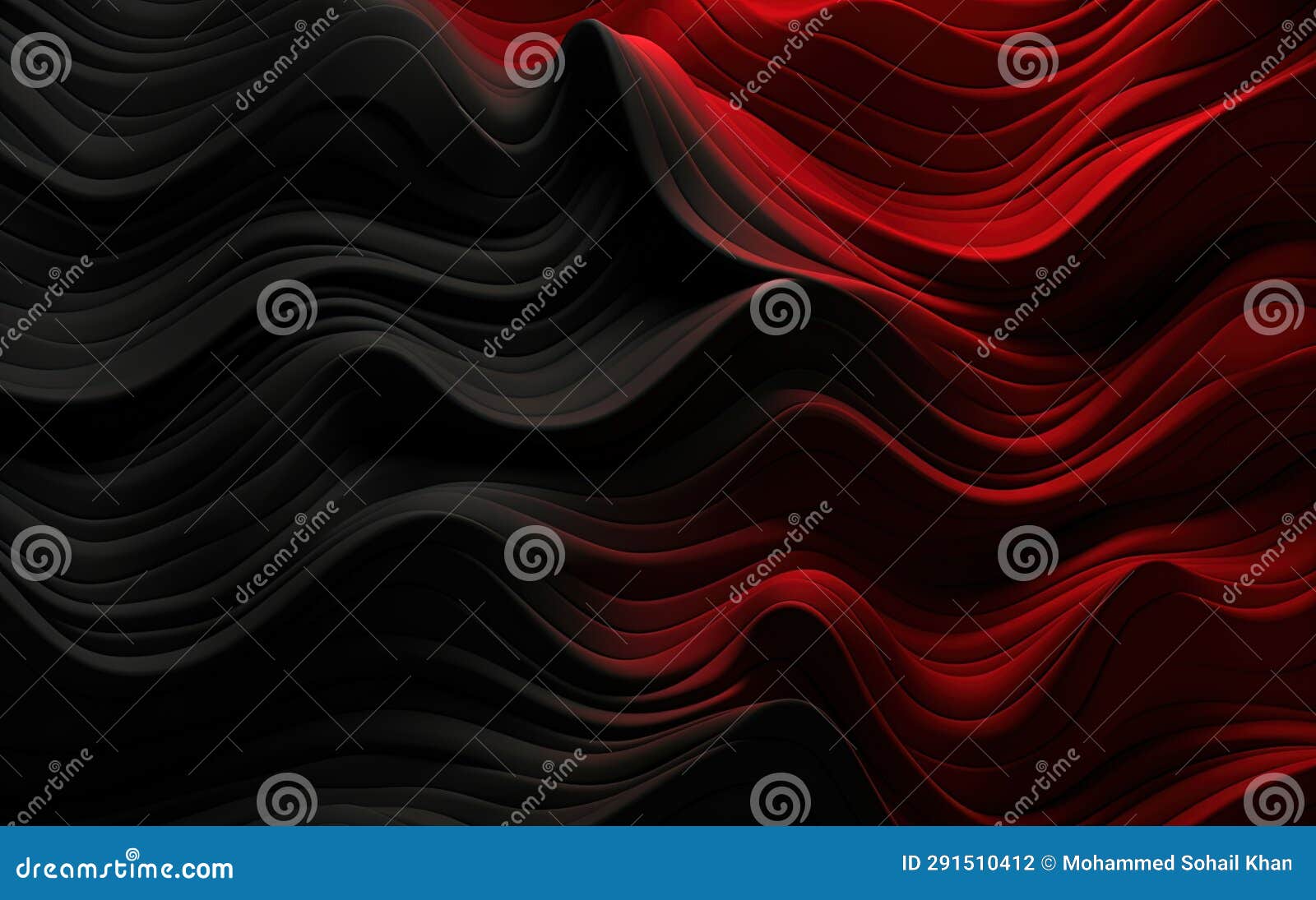 Virtual Black and Red Waves Dark Mode Texture Background Stock Illustration - Illustration of ...
